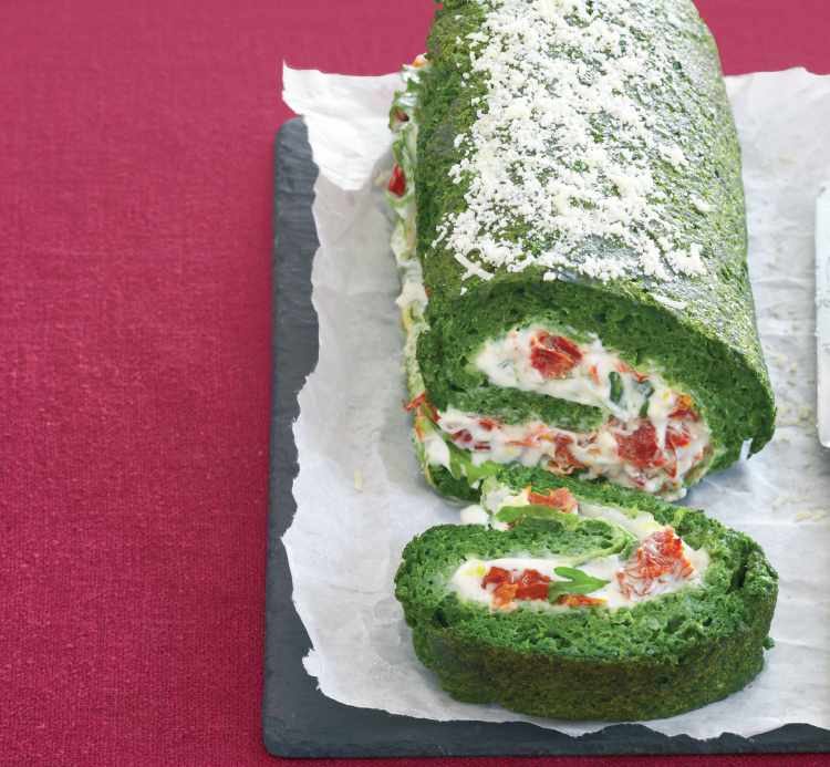 Spinach Roulade Vegetarian Recipe