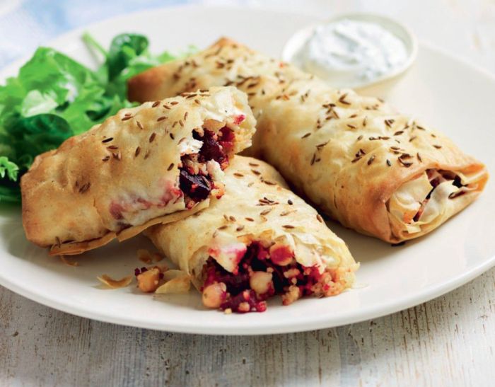 Beetroot and Feta Parcels Vegetarian Recipe