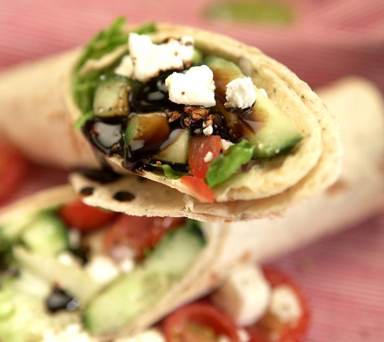 Feta Wraps Vegetarian Recipe