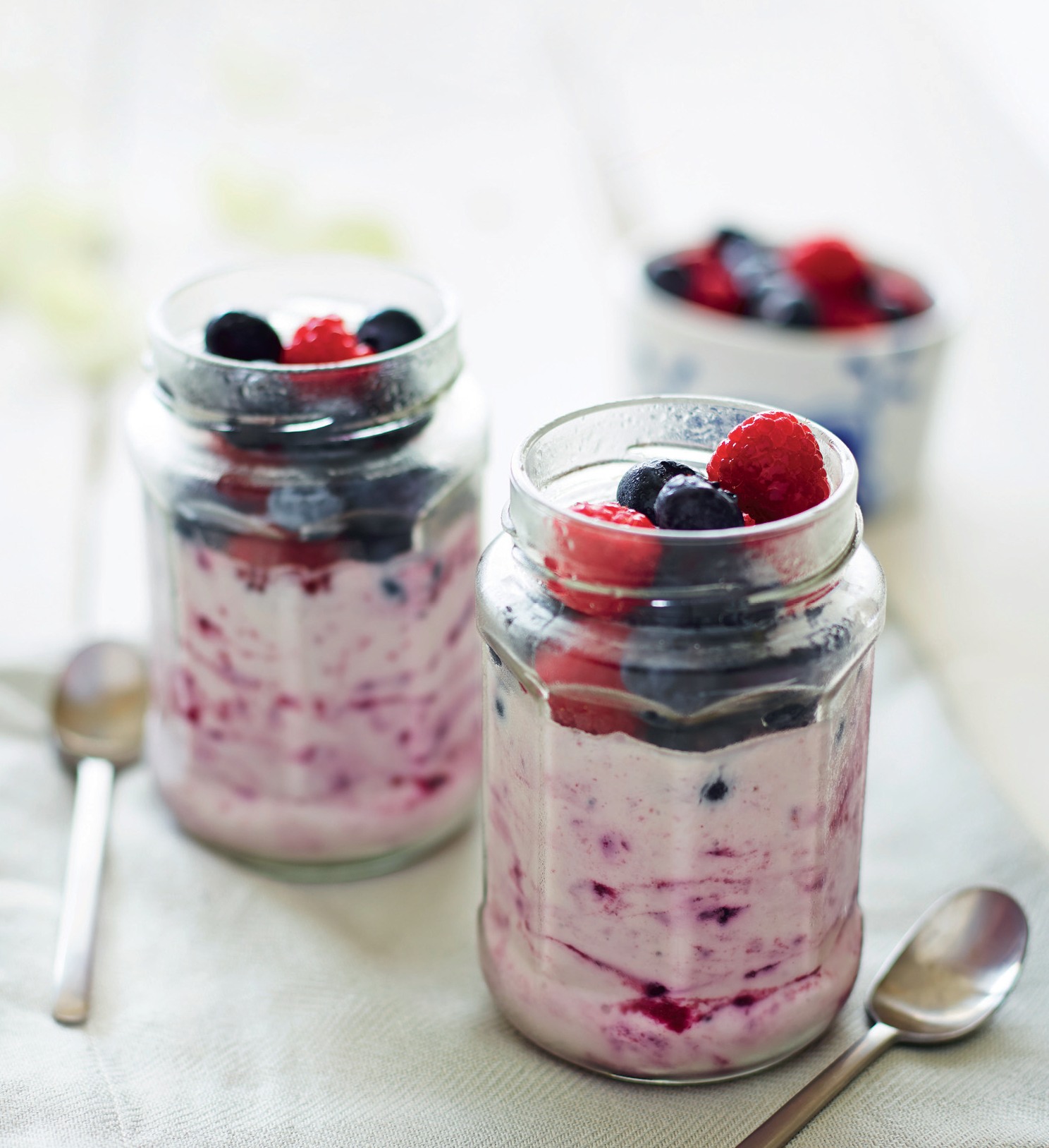 Iced Blackcurrant Mousse Vegetarian Recipe