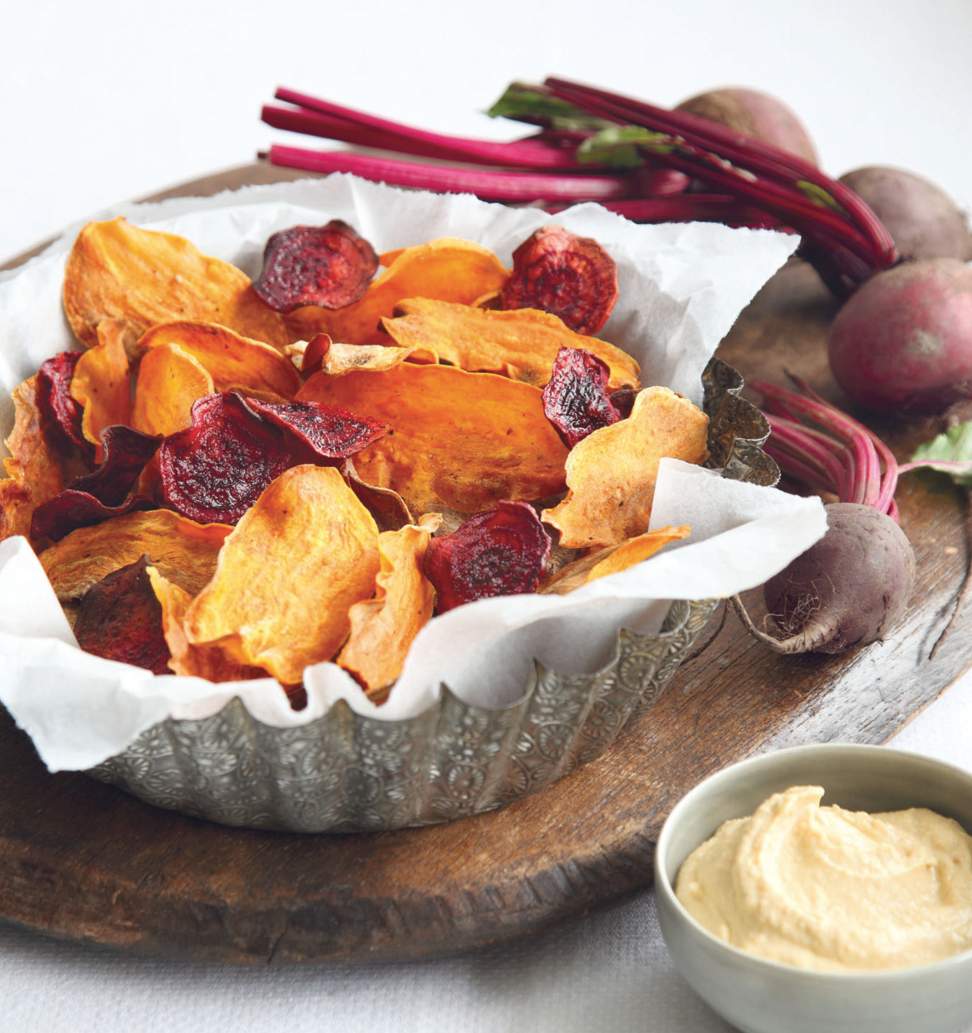 Root Vegetables Crisps Vegetarian Recipe