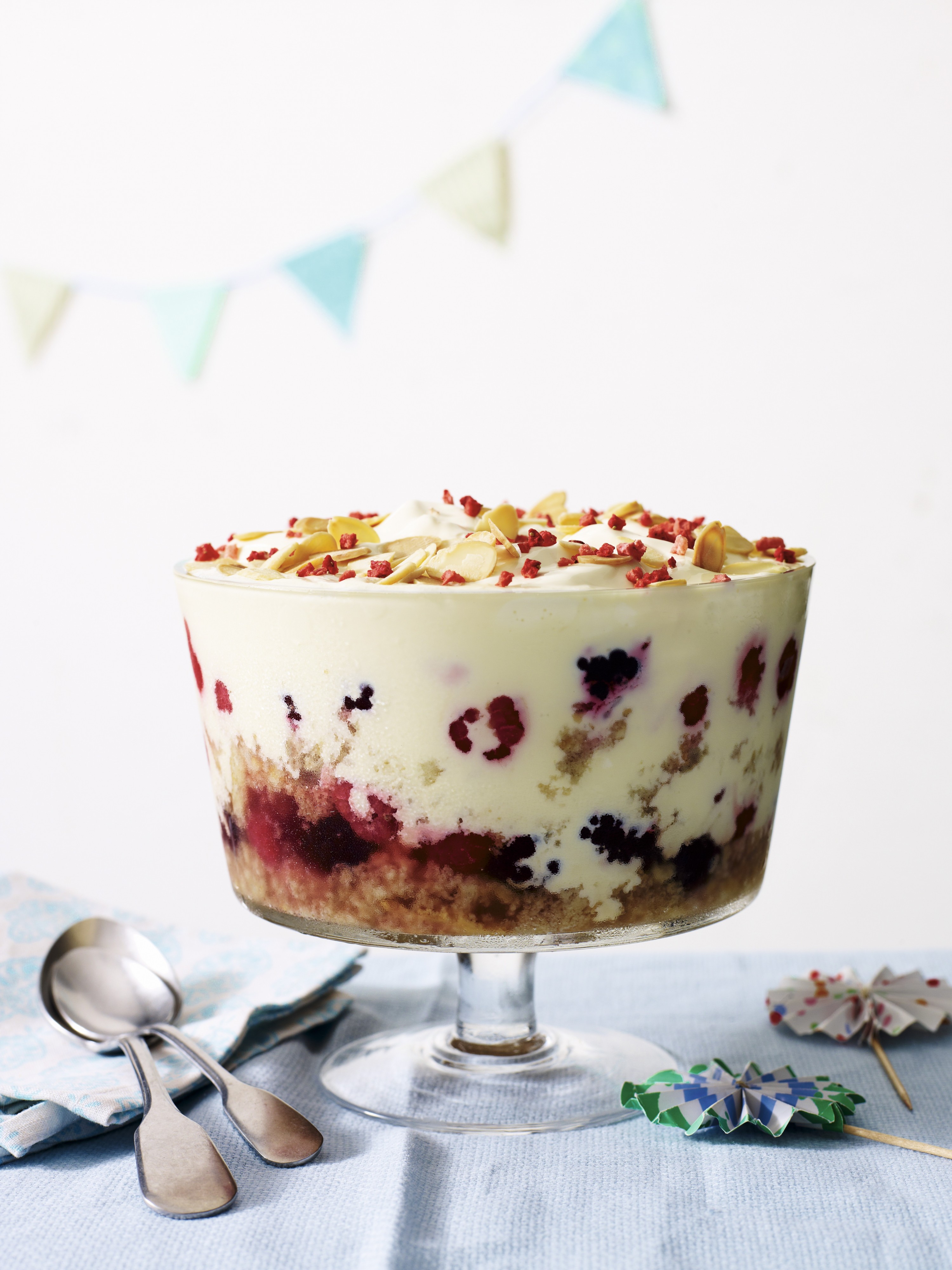 British Berry Sherry Trifle Vegetarian Recipe