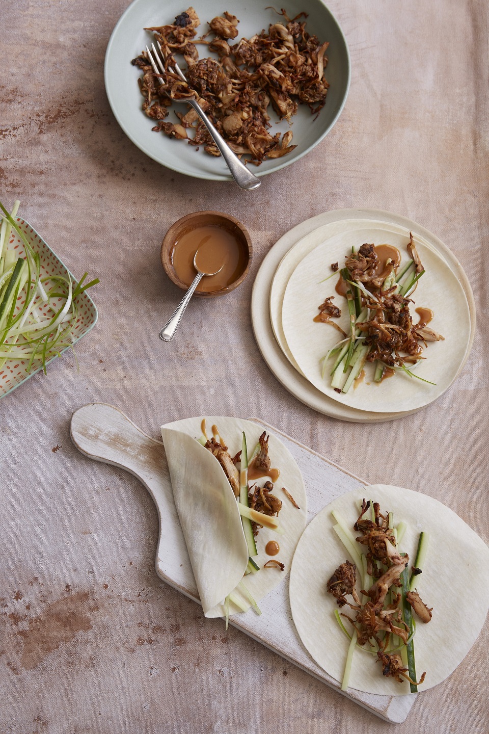 Mock Duck Wraps Vegetarian Recipe