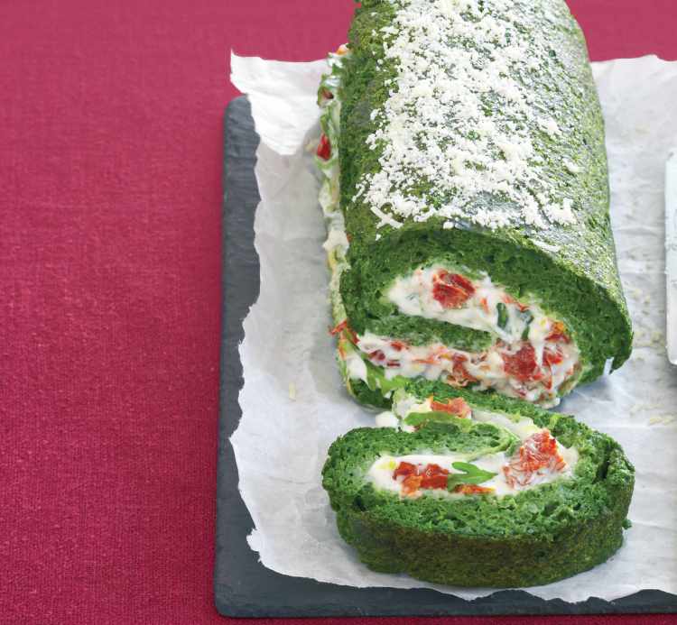 Spinach Roulade Vegetarian Recipe