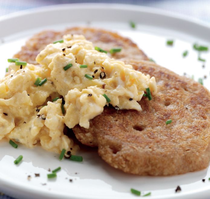 Staffordshire Oatcakes with Eggs Vegetarian Recipe